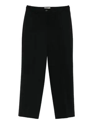 VIA MASINI 80 Button-fastening Straight Trousers - Black