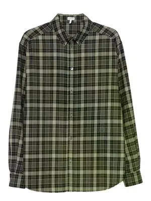 Loewe Plaid Button-up Shirt - Green