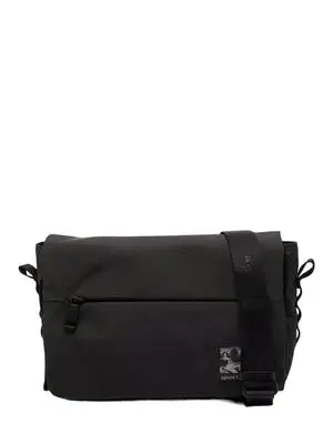 AGNÈS B. Logo-patch Messenger Bag - Black