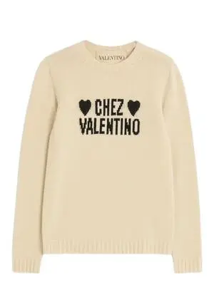 Valentino Garavani Chez Sweater - Birch/black