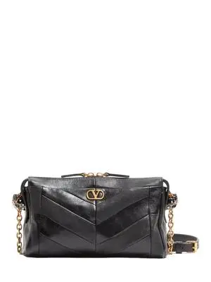 Valentino Garavani Panthea Small Shoulder Bag - Black