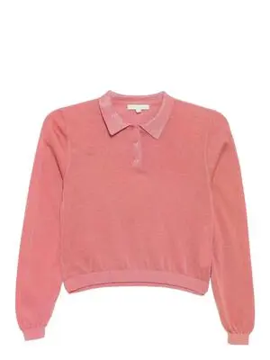 TO B. BY AGNÈS B. Knitted Polo Shirt - Pink