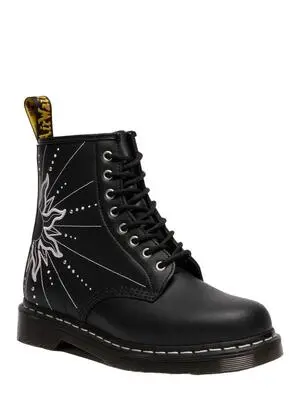Dr. Martens 1460 Solar Flare Reclaimed Leather Boots - Black