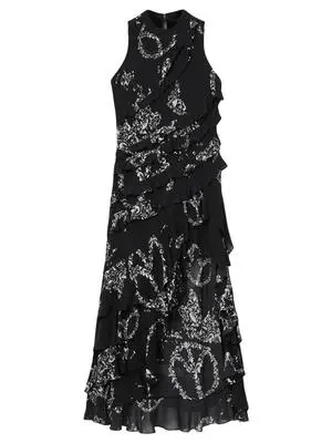 ALLSAINTS Printed Cady Maxi Dress - Black