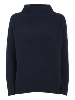 Vince Cashmere Funnel-neck Sweater - Navy