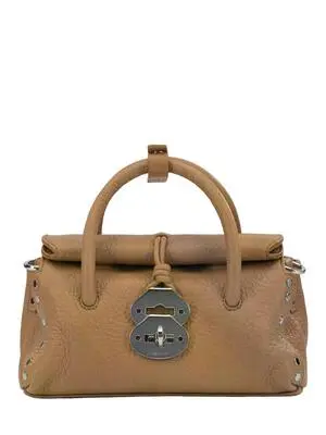 ZANELLATO Zanellato Small Dotta® Studded Leather Tote Bag Neutrals