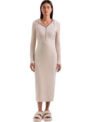 Rudsak Isabella Velour Hooded Dress - White