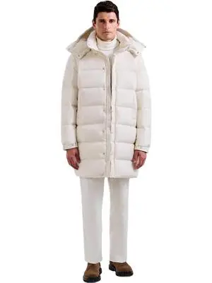 Rudsak Matte Down Puffer With Removable Hood - White