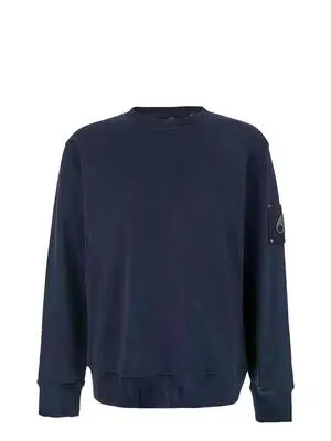 Moose Knuckles Logo Appliqué Sweatshirt Blue