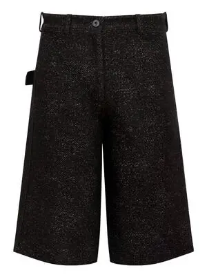 LGN LOUIS GABRIEL NOUCHI Jacquard Straight Leg Shorts - Black