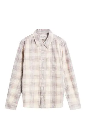 CORRIDOR Rosewood Plaid Long Sleeve Shirt - Natural