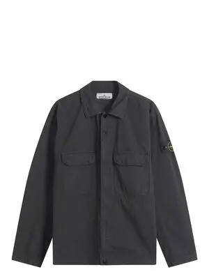 Stone Island Ripstop Zip Shirt Jacket - Black