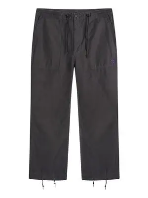 Needles Reversed Sateen String Fatigue Trousers - Black