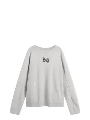 Needles Deconstructed Sweatshirt - Heather Grey