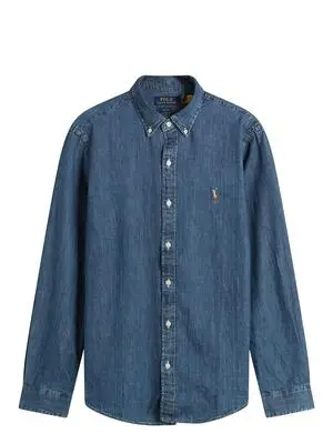 Polo Ralph Lauren Button Down Denim Shirt - Blue Denim