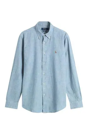 Polo Ralph Lauren Button Down Chambray Shirt - Blue Chambray
