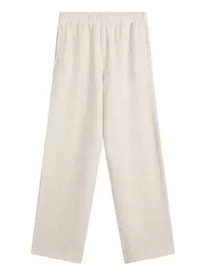 SKIMS Cotton Fleece Straight-leg Pants - Oatmeal Heather
