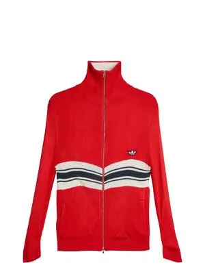 WALES BONNER X ADIDAS Knit Zip Top - Red