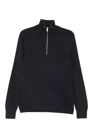 Marc O'polo Zip Neck Sweater - Blue