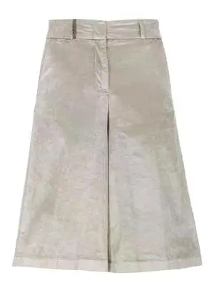 Peserico Cropped Velvet Trousers - Neutrals