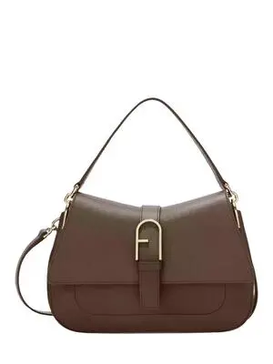Furla Leather Satchel - Brown