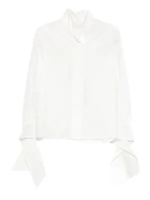 RAQUEL DINIZ Elea Tied-Cuff Shirt