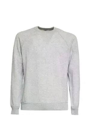 FILIPPO DE LAURENTIIS Raglan-sleeve Crew-neck Sweatshirt - Grey