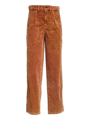 Isabel Marant Onyta Corduroy Trousers - Brown