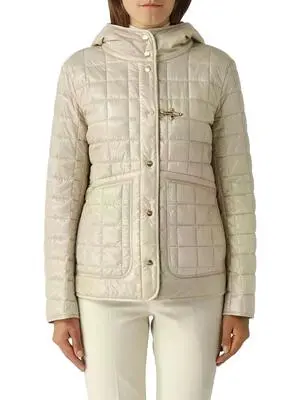 FAY Quilted Hooded Jacket - Neutrals
