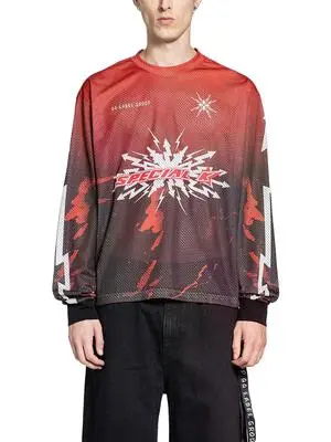 44 LABEL GROUP Voltage Long-sleeve T-shirt - Red