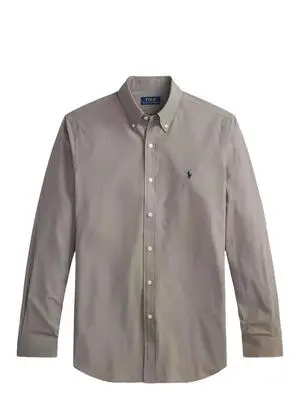 Polo Ralph Lauren Long-sleeve Poplin Shirt - Grey