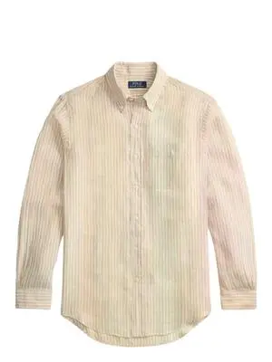 Polo Ralph Lauren Button-down Collar Striped Shirt - Neutrals