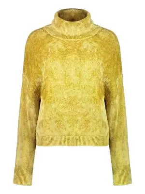 Herno High-collar Long-sleeve Sweater - Yellow