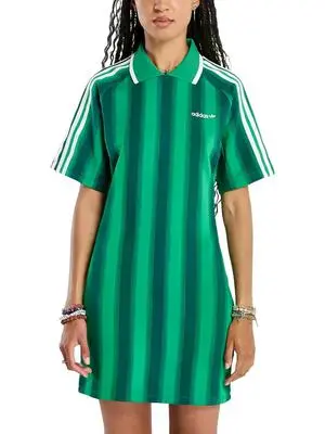 Adidas Striped Mini Dress - Green