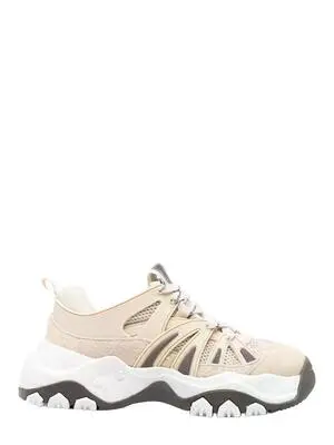 Patrizia Pepe Leather Running Sneakers - Neutrals