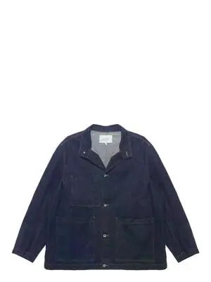 Studio Nicholson Crinkle Denim Jacket - Blue