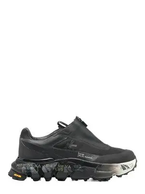 Premiata Sciliar Zip-detail Sneakers - Black