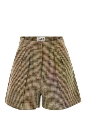 MC2 SAINT BARTH Houndstooth Pattern Shorts