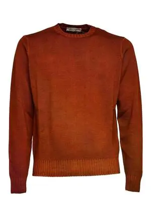 FILIPPO DE LAURENTIIS Crew-neck Sweater - Orange