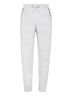 Brunello Cucinelli Cotton-blend Track Pants - Grey