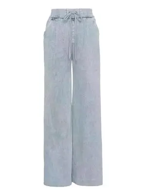 Zimmermann Rebellion Drawstring-snap Jeans - Blue