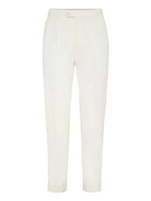 Brunello Cucinelli Straight-leg Trousers - White