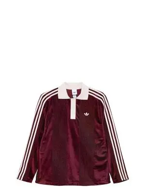 Adidas Winterised Soccer Polo Top - Red