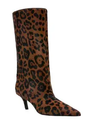 Amina Muaddi 60mm Fiona Pointed-toe Boots - Brown