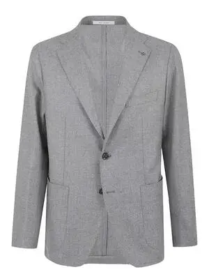 Tagliatore Button Jacket - Grey