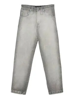 FEDERICO CINA Five-pocket Buttoned Jeans - Grey