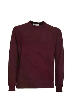 FILIPPO DE LAURENTIIS Raglan-sleeve Crew-neck Sweatshirt - Red
