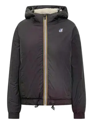 K-WAY Albine Zip Hooded Jacket - Black