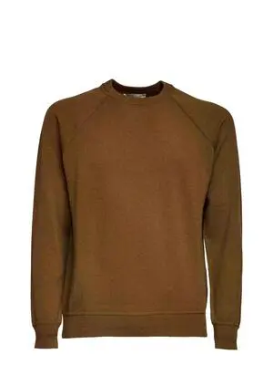 FILIPPO DE LAURENTIIS Raglan-sleeve Crew-neck Sweatshirt - Brown
