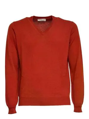 FILIPPO DE LAURENTIIS V-Neck Long-Sleeve Sweater